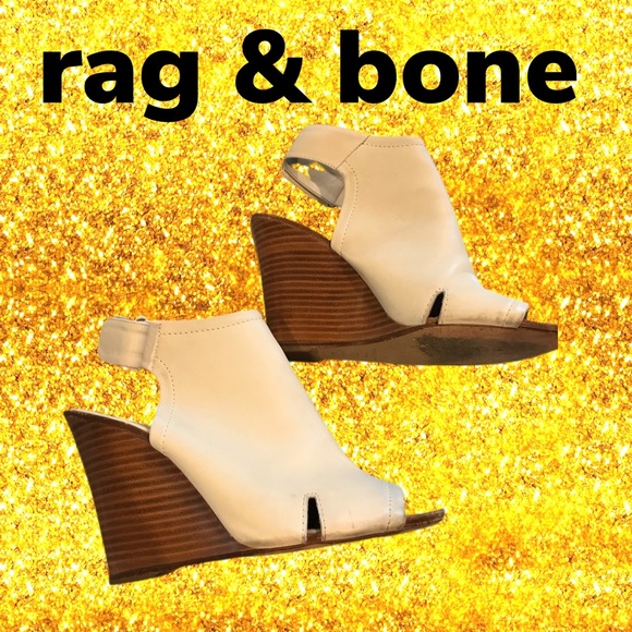 rag & bone | Shoes | Rag Bone Cream Wedges 39 | Poshmark